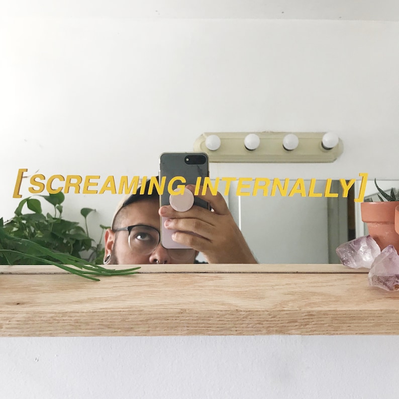 SCREAMING INTERNALLY - Vinyl Decal - Etsy