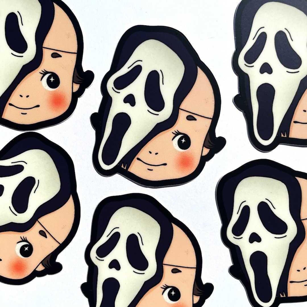 Ghostface Kewpie Vinyl Sticker Horror Scream Slasher Mask - Etsy