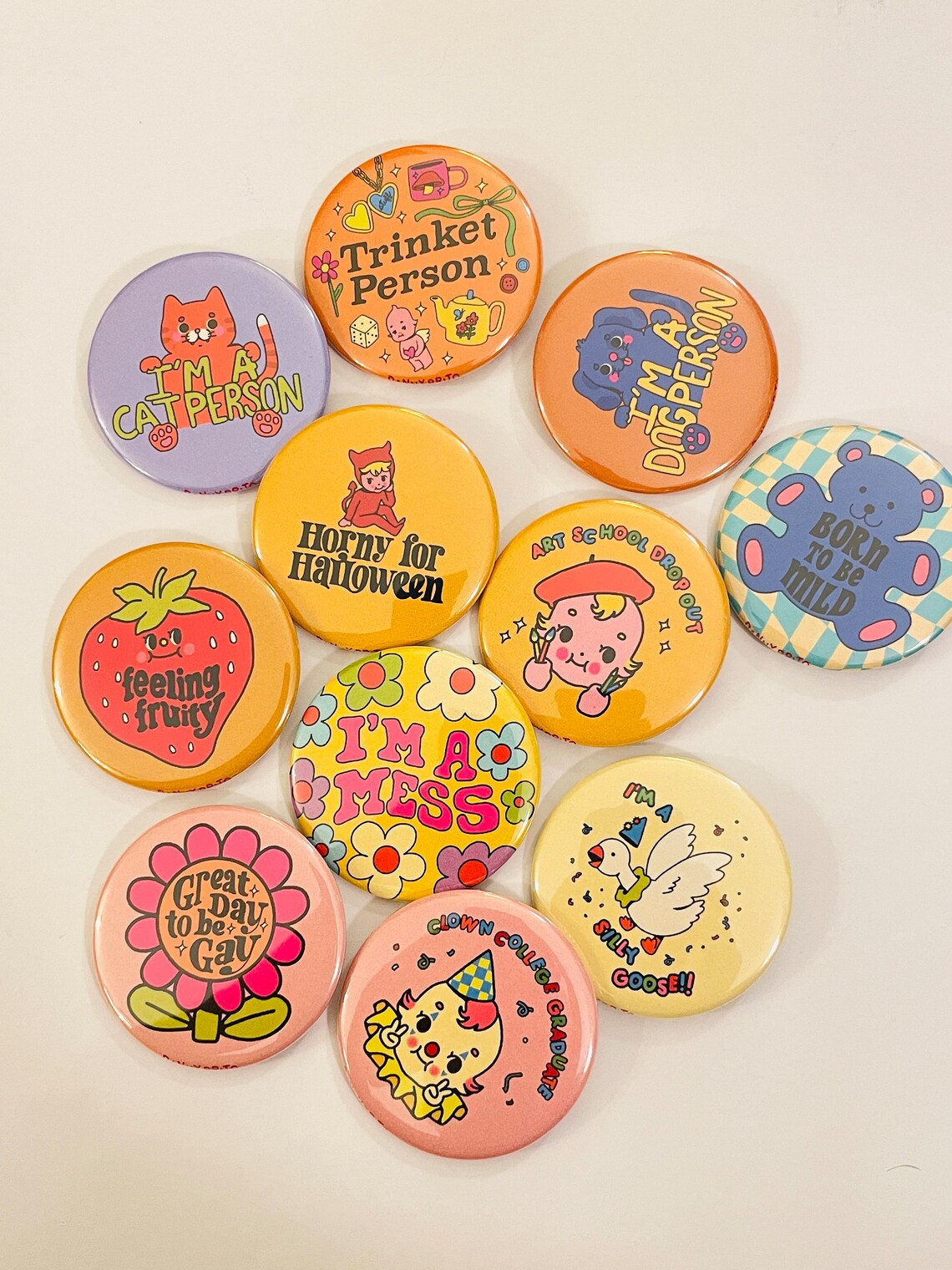 Clown College Graduate - 2.25 Inch Pin Back Button / Pocket Mirror ...