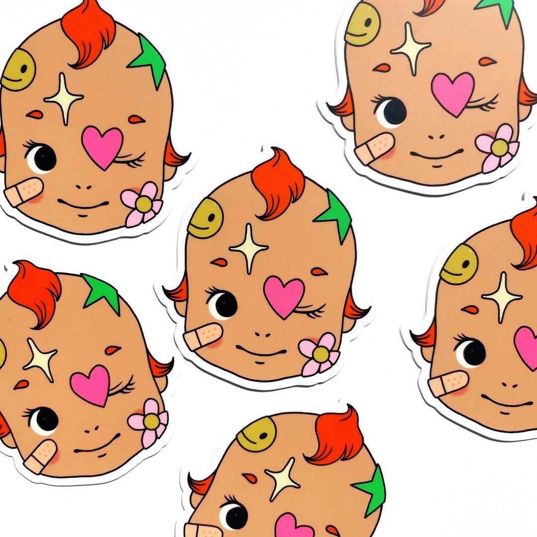 99% Kewpie Sticker Lover - Vinyl Sticker - Decora Collage Cute Kawaii ...