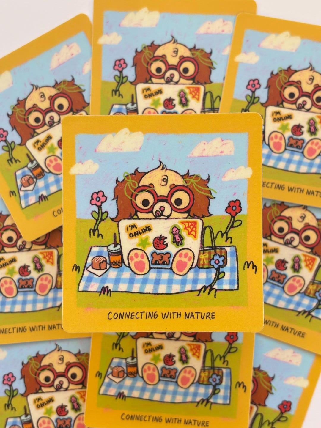Computer Puppy - Vinyl Sticker - Cute Kawaii Weatherproof Waterproof - Etsy