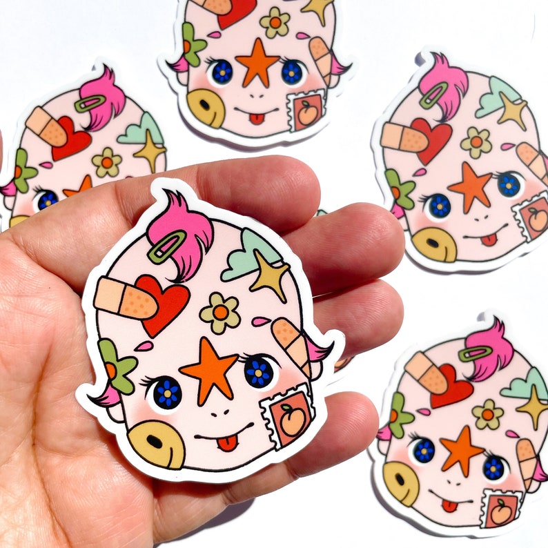 100% Kewpie Sticker Lover Vinyl Sticker Decora Collage - Etsy