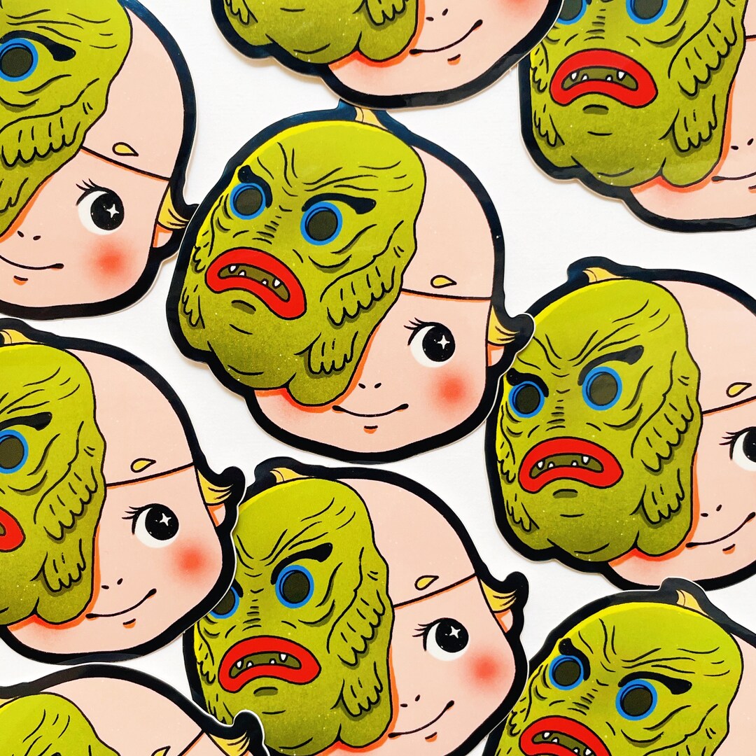 Creature Kewpie Vinyl Sticker - Horror Classic Monster Black Lagoon ...