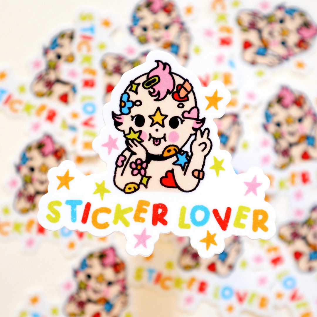 Sticker Lover Kewpie - Vinyl Sticker - Cute Kawaii Weatherproof ...