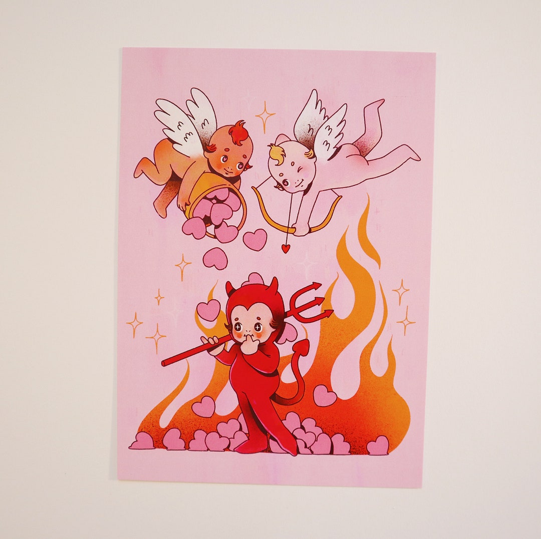Kewpie Cupid Print - 5" X 7" Postcard Print - Etsy