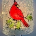 Cardinal Recycled Glass Night Light by Reborn Glass - Etsy