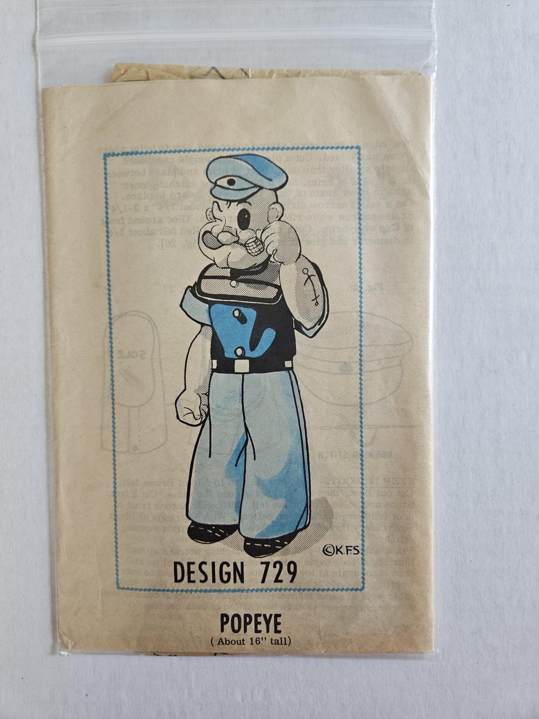 Popeye Doll Pattern - Etsy