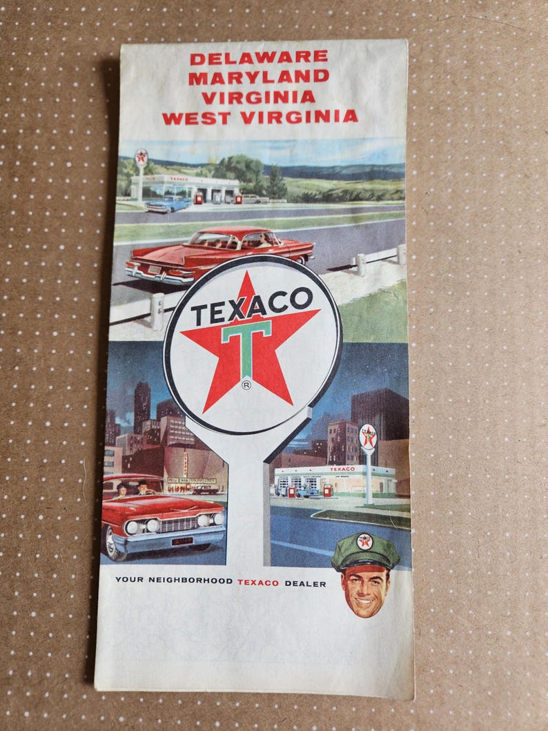 Three Vintage Road Maps - Etsy