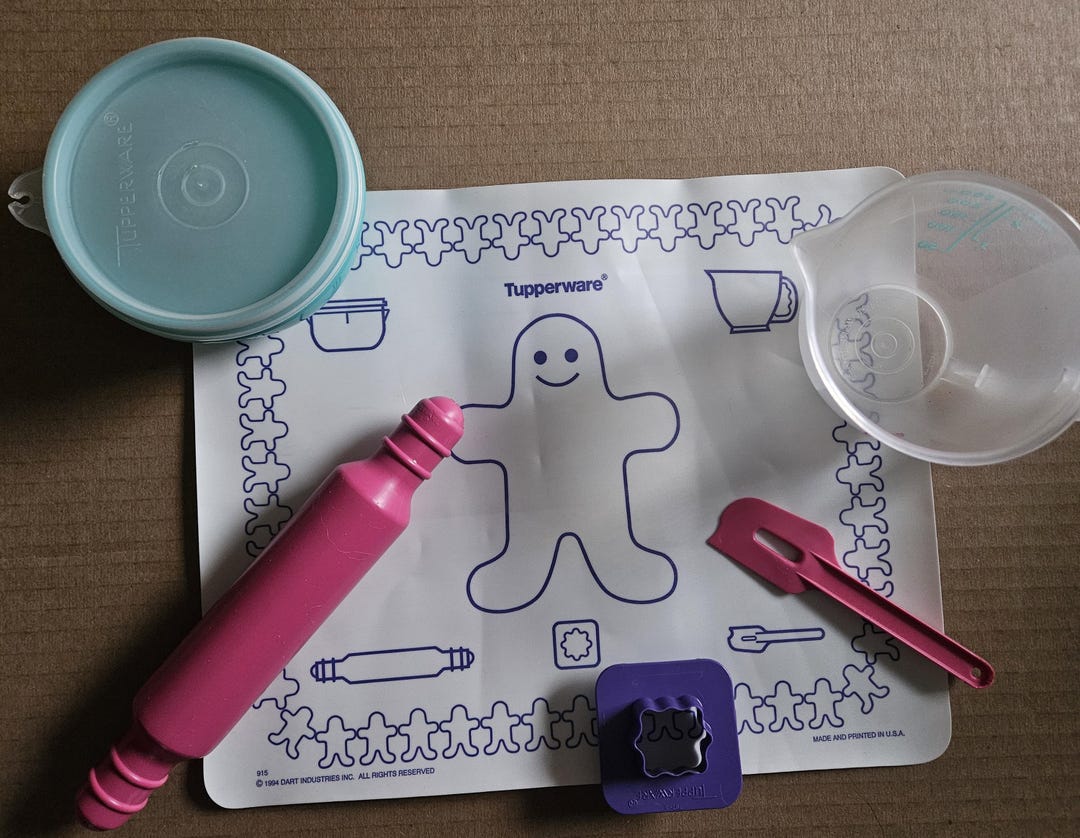 Vintage Toy Tupperware Baking Set - Etsy