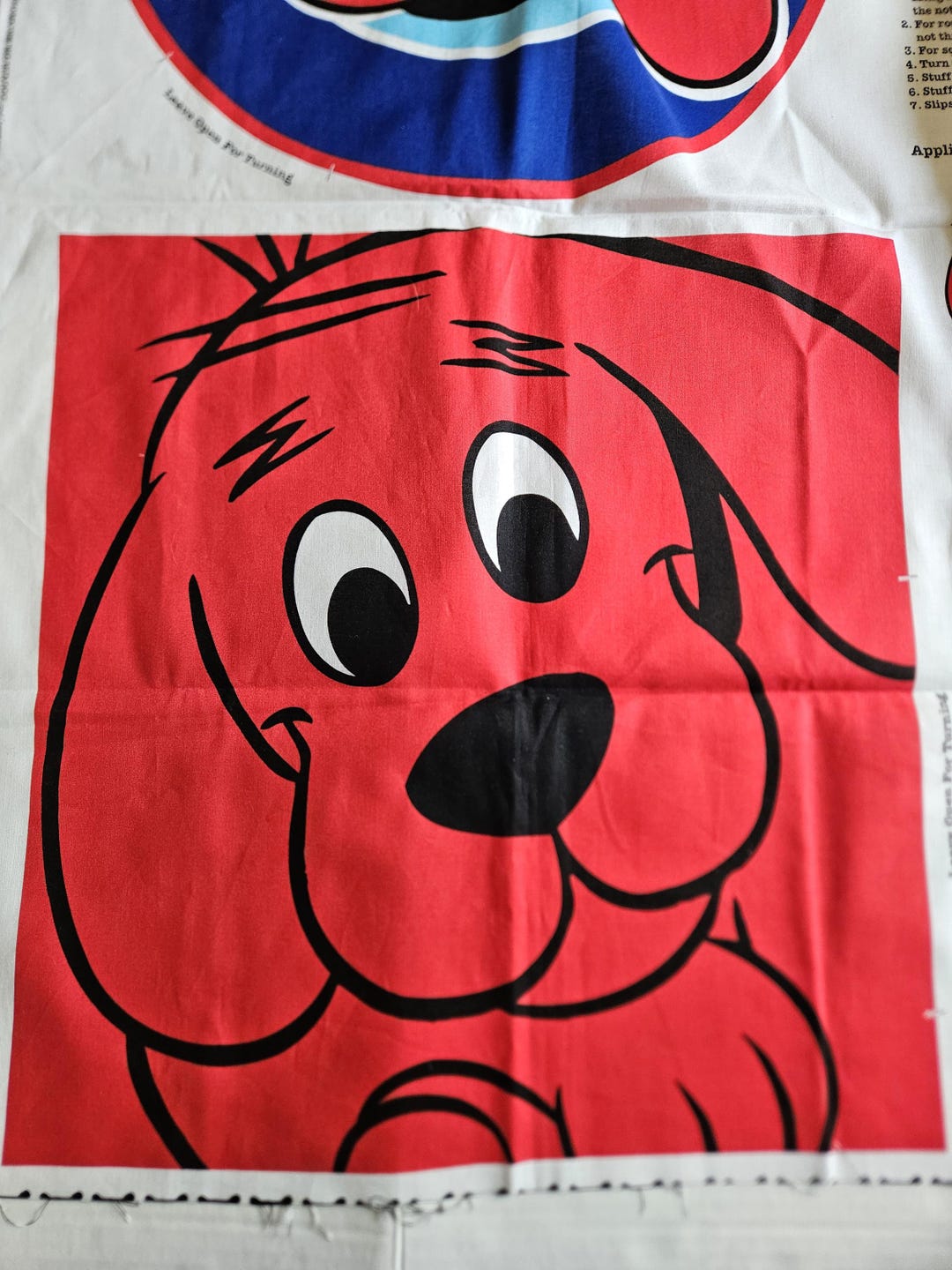 Clifford the Big Red Dog Pillow Panel - Etsy