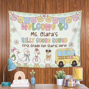 Back to School Classroom Banner Silly Goose, Teacher Appreciation Gifts ...