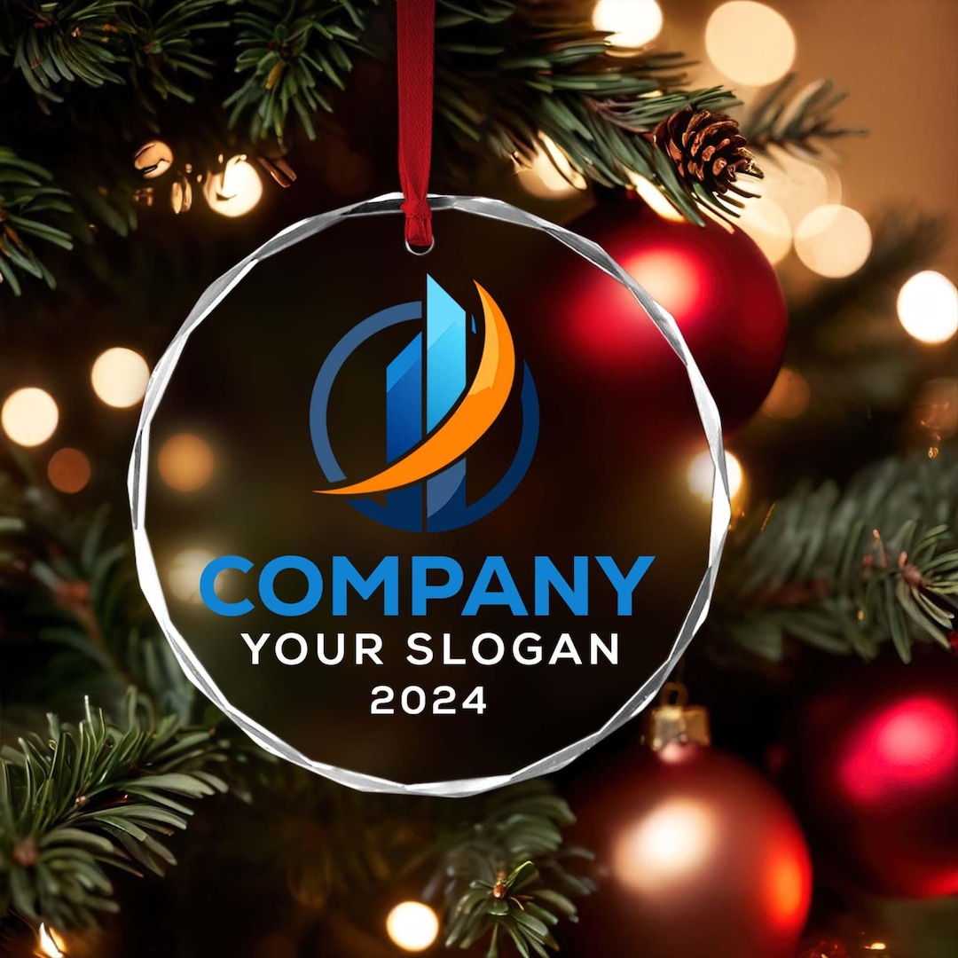 Custom Business Logo Ornament,company Logo Ornament, Custom Employee ...
