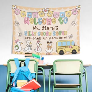 Back to School Classroom Banner Silly Goose, Teacher Appreciation Gifts ...