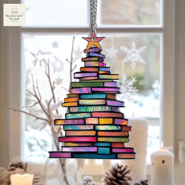 Christmas Book Decor - Etsy