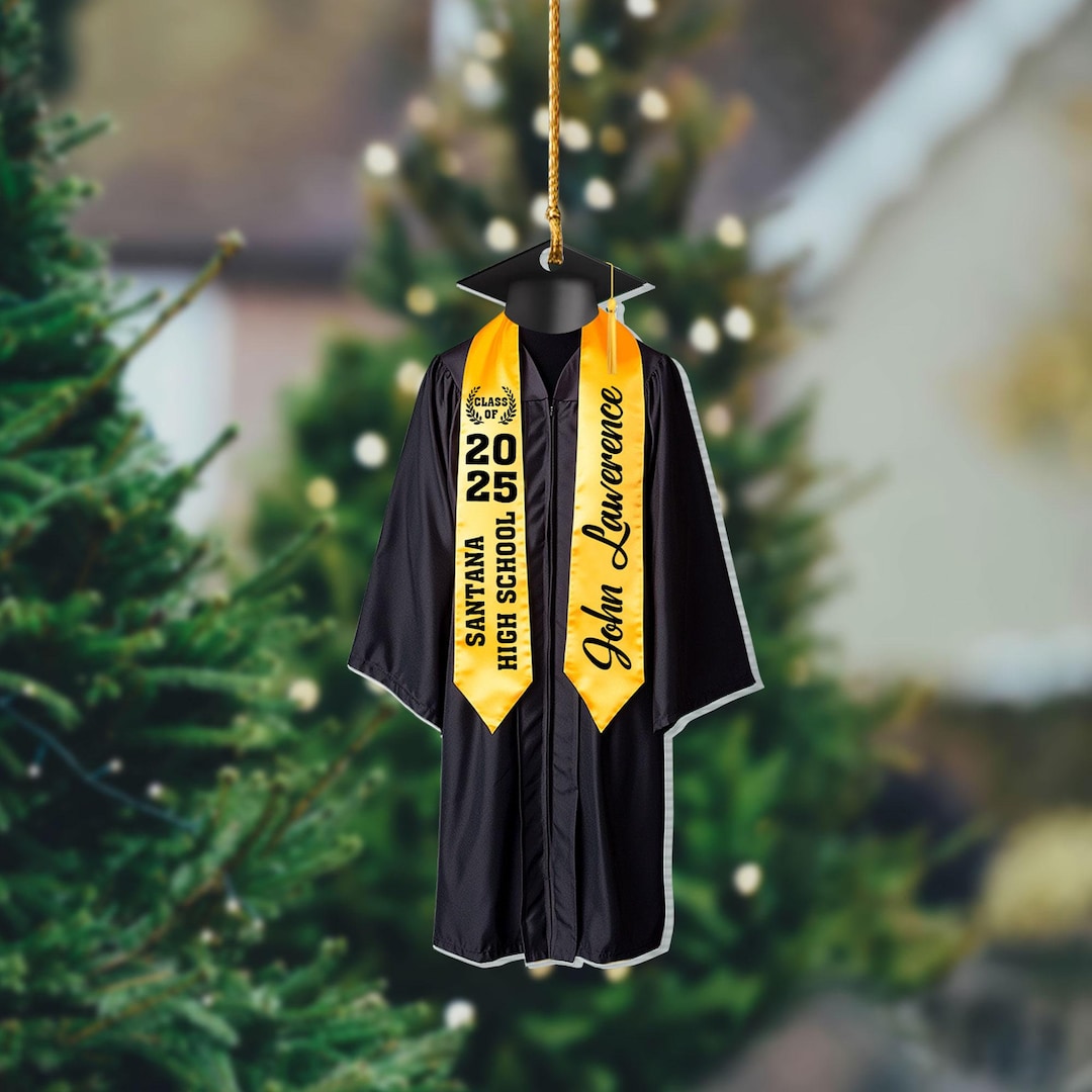 Personalized Graduation Ornament, Custom School Graduation Ornament ...
