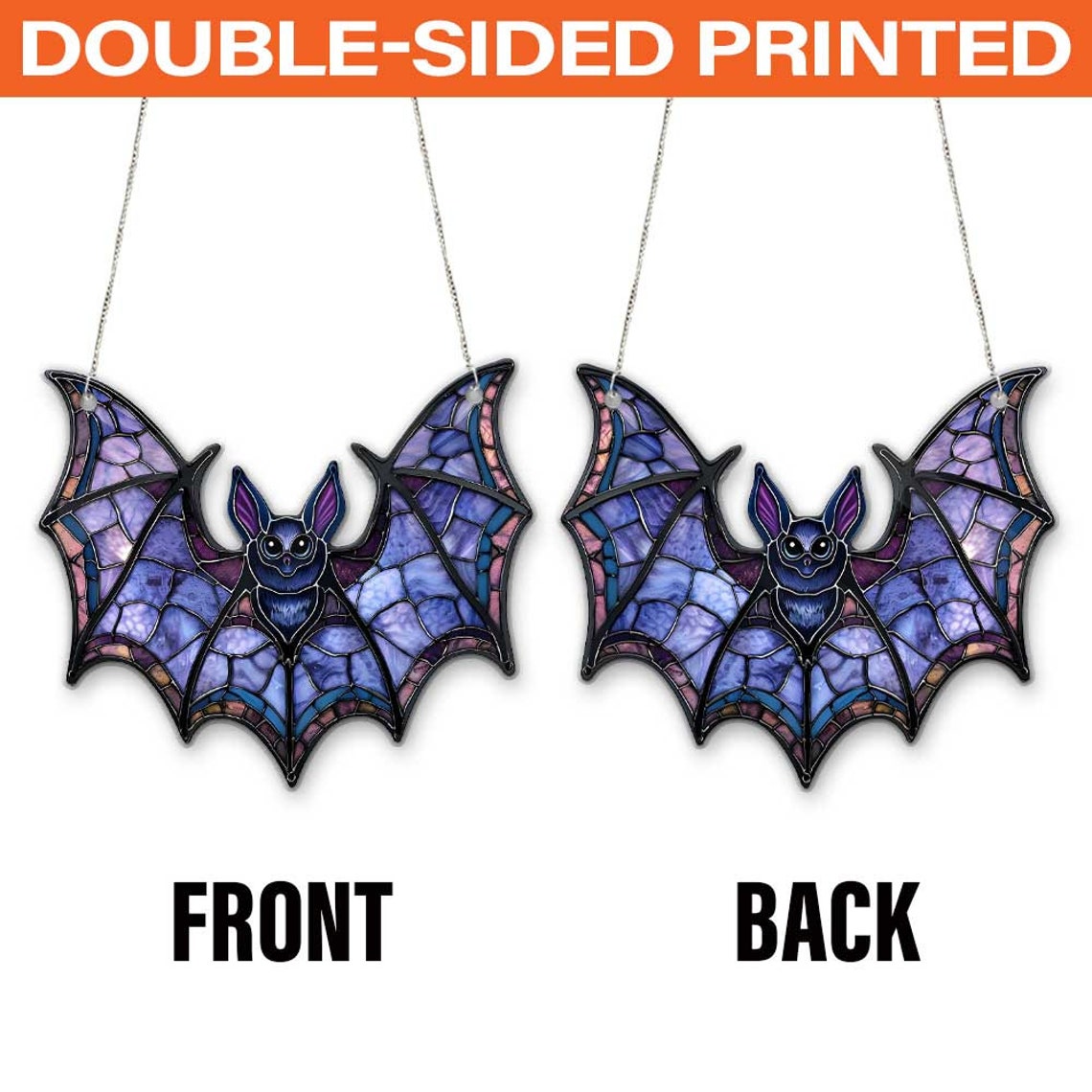 Bat Acrylic Window Hangings, Bat Lovers Gift,spooky Bat Decoration ...