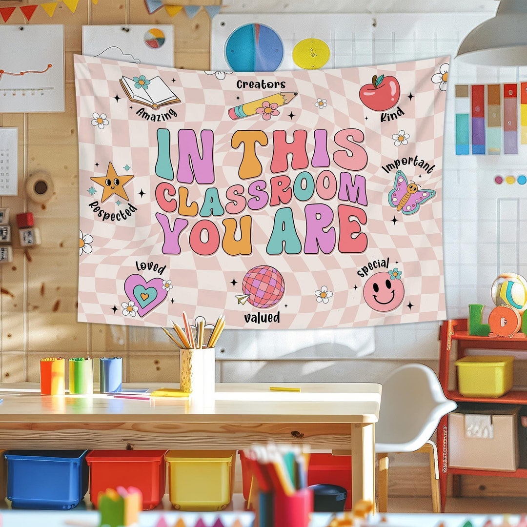 Classroom Tapestry, Classroom Banner, Teacher Classroom Decor, Teacher ...