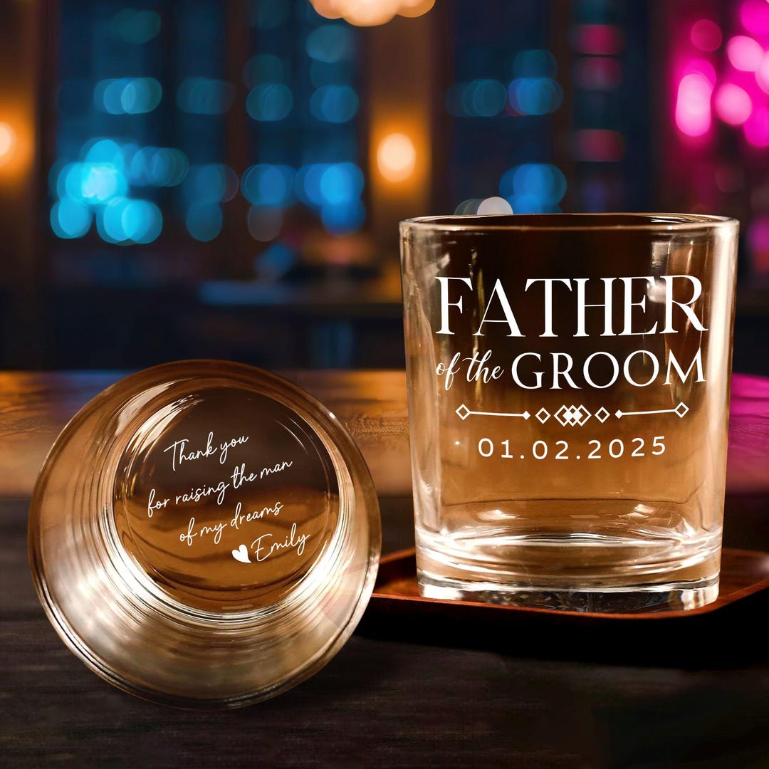 Personalized Father of the Bride and Father of the Groom Engraved ...