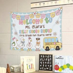 Back to School Classroom Banner Silly Goose, Teacher Appreciation Gifts ...