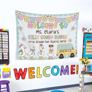 Back to School Classroom Banner Silly Goose, Teacher Appreciation Gifts ...