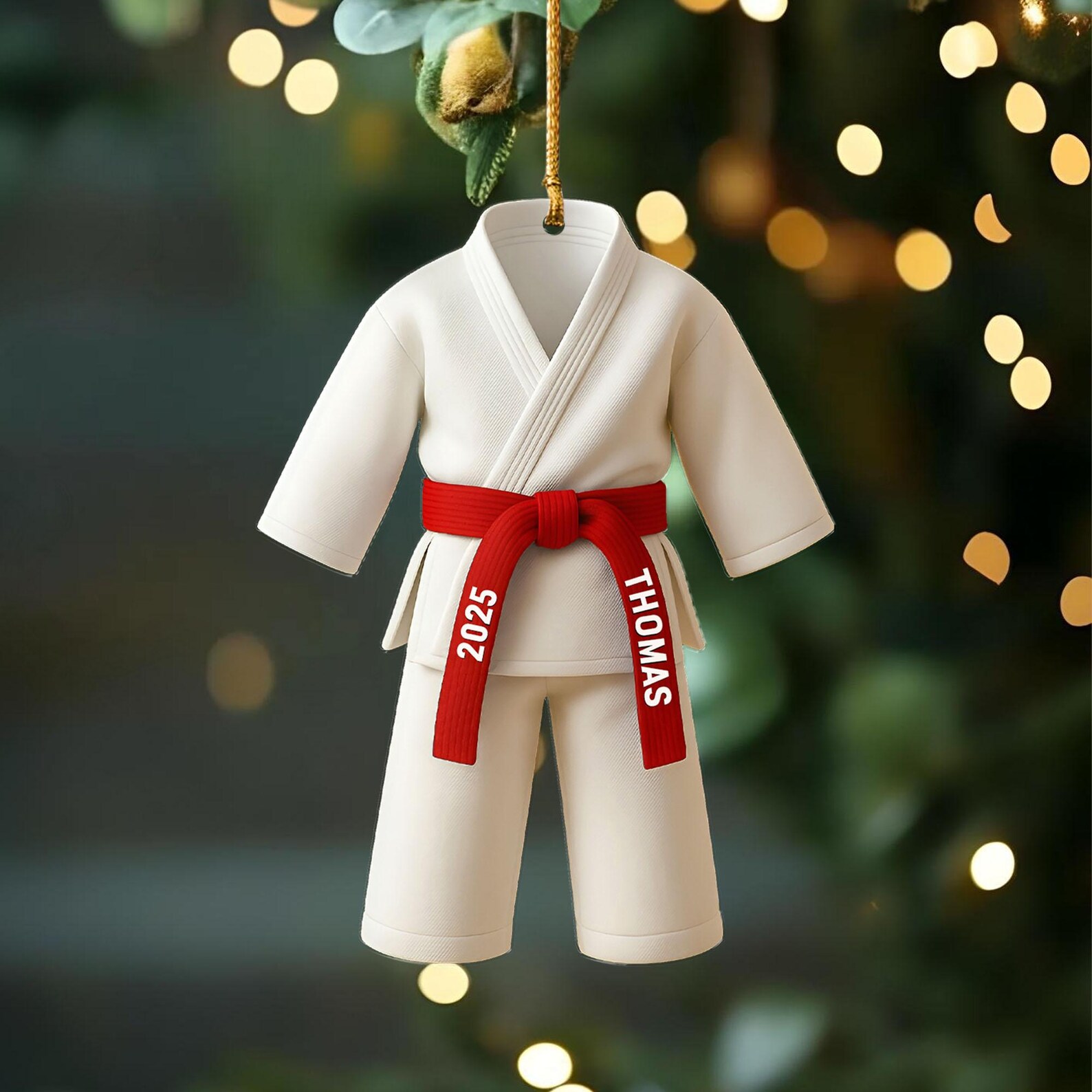 Personalized Karate Acrylic Ornament, Christmas Gift for Karate Girls ...