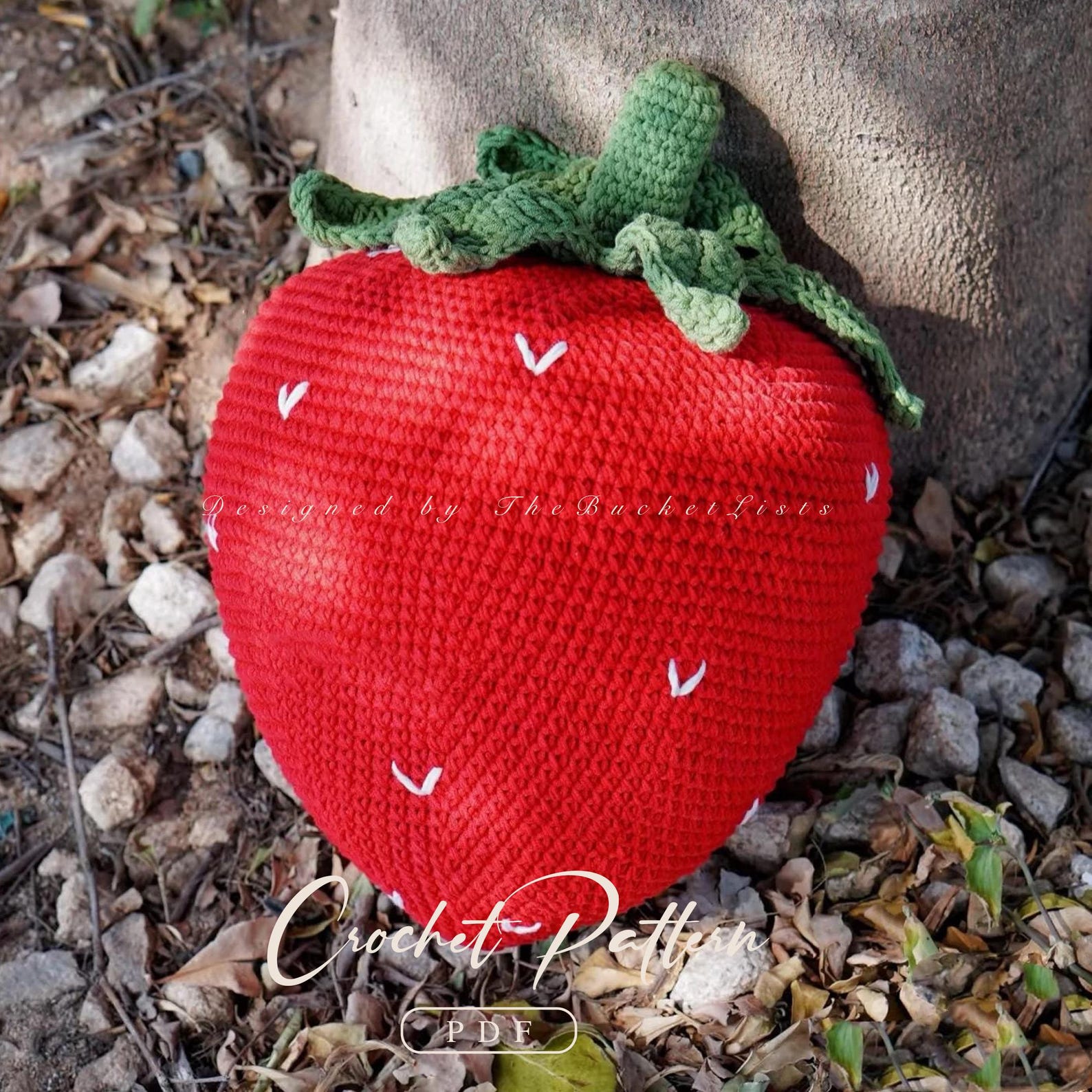 PDF Strawberry Plushie Crochet Pattern, Amigurumi Tutorial PDF in ...