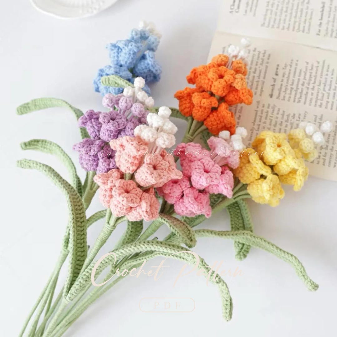 PDF Hyacinth Bouquet Crochet Pattern, Crochet Flower Bouquet Patterns ...