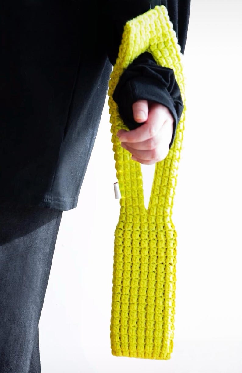 PDF + Video Crochet Phone Pocket Pattern, Minimalist Long Strap Phone ...