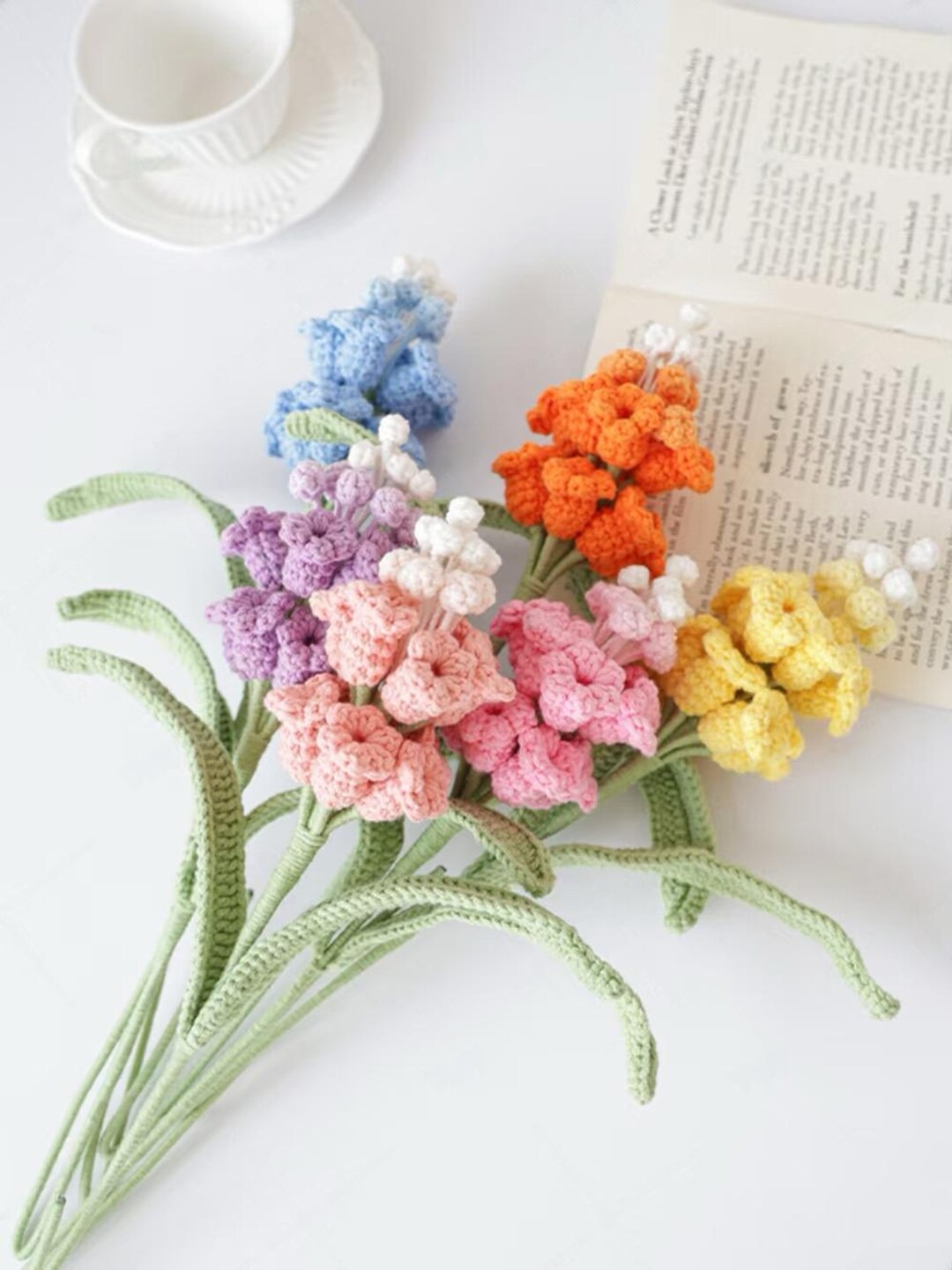 PDF Hyacinth Bouquet Crochet Pattern, Crochet Flower Bouquet Patterns ...
