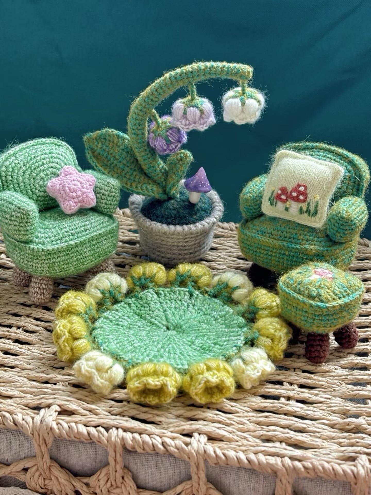 7-in-1 Mini Crochet House Pattern – DIY Cozy Dollhouse Furniture PDF ...