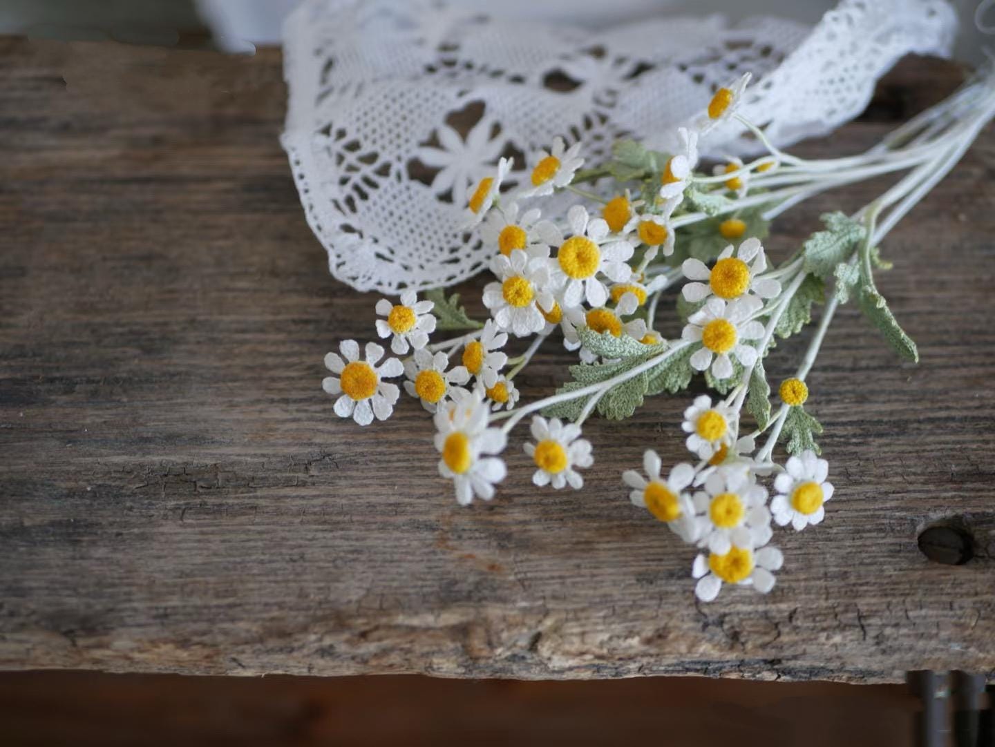 PDF Micro-crochet Pattern , Chamomile Tunisian Crochet Flower Bouquet ...