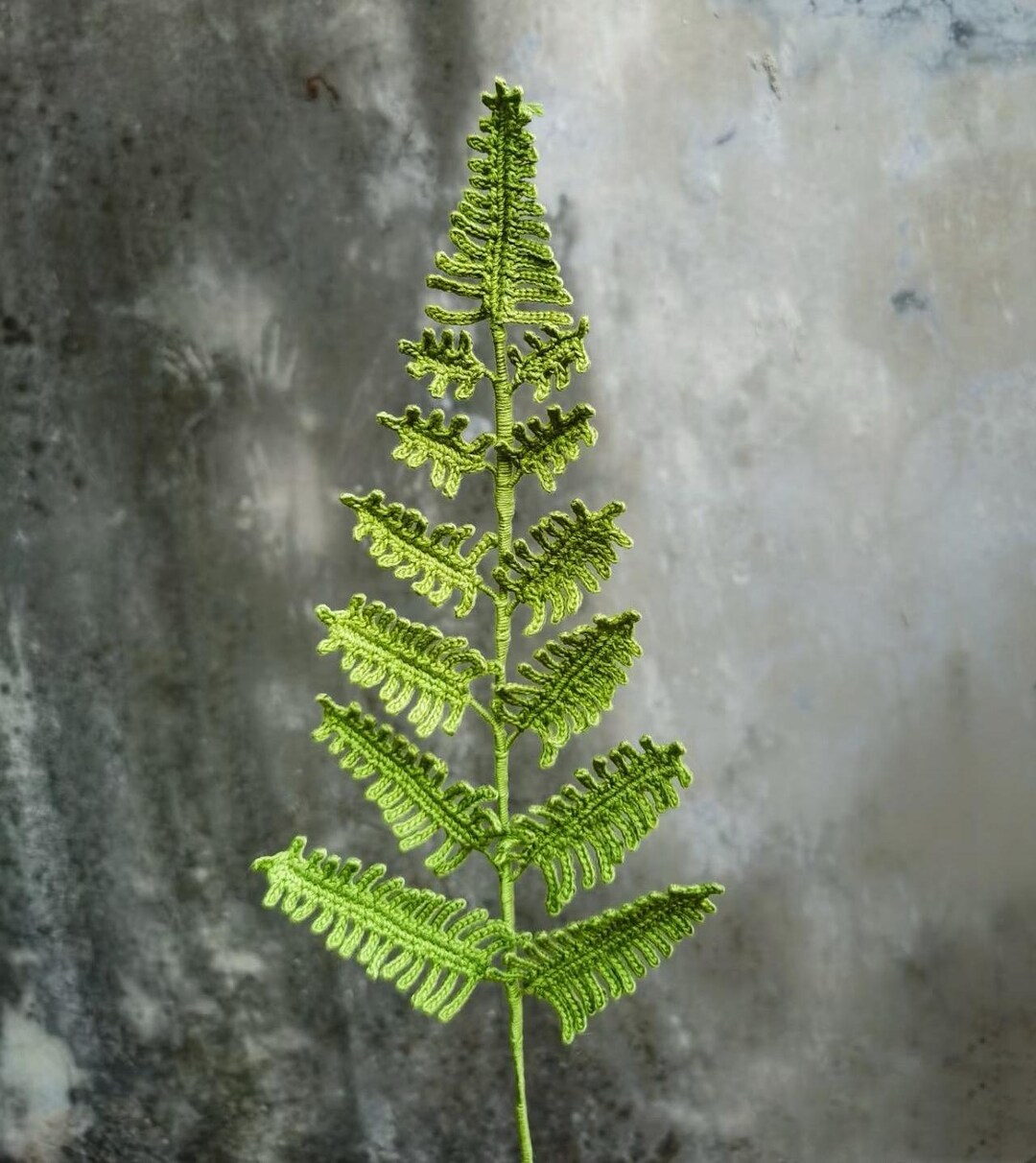 PDF Fern Leaf Crochet Pattern, Crochet Green Plants, Pteridophyllum ...