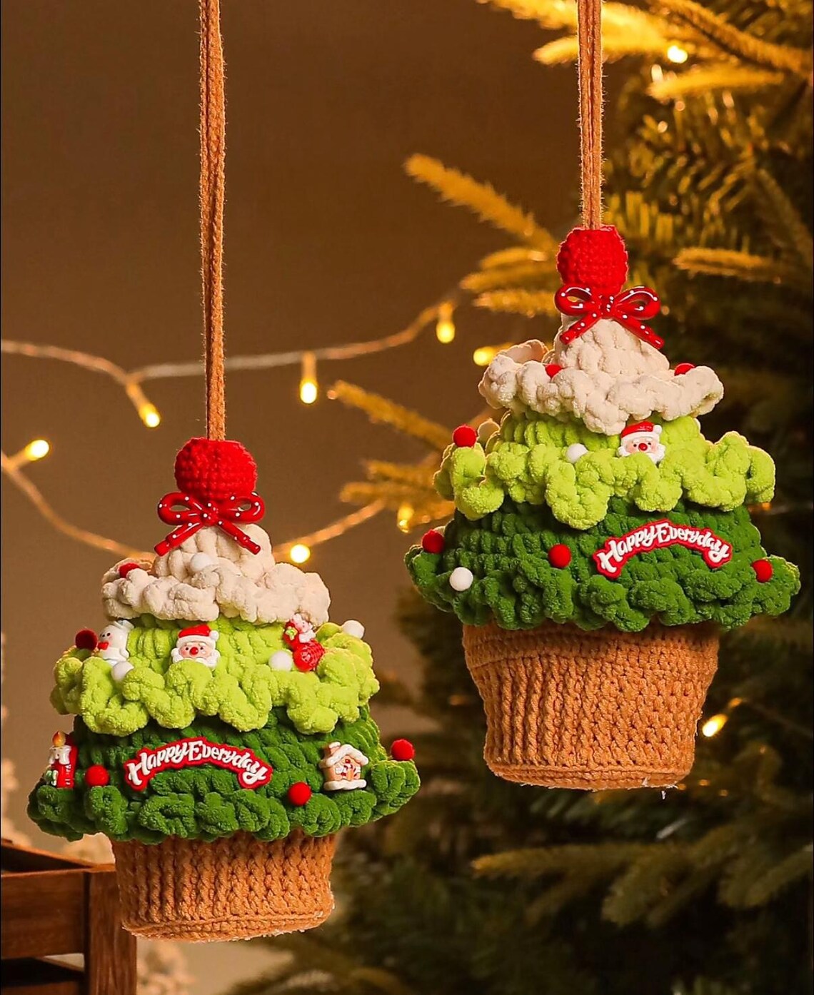 Christmas Tree Gift Bag Crochet Pattern | Holiday Decor Basket | Amigurumi Tree Container PDF - Etsy