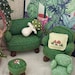 Mini Sofa Crochet Pattern, Amigurumi Furniture Pattern, Tiny Crochet ...