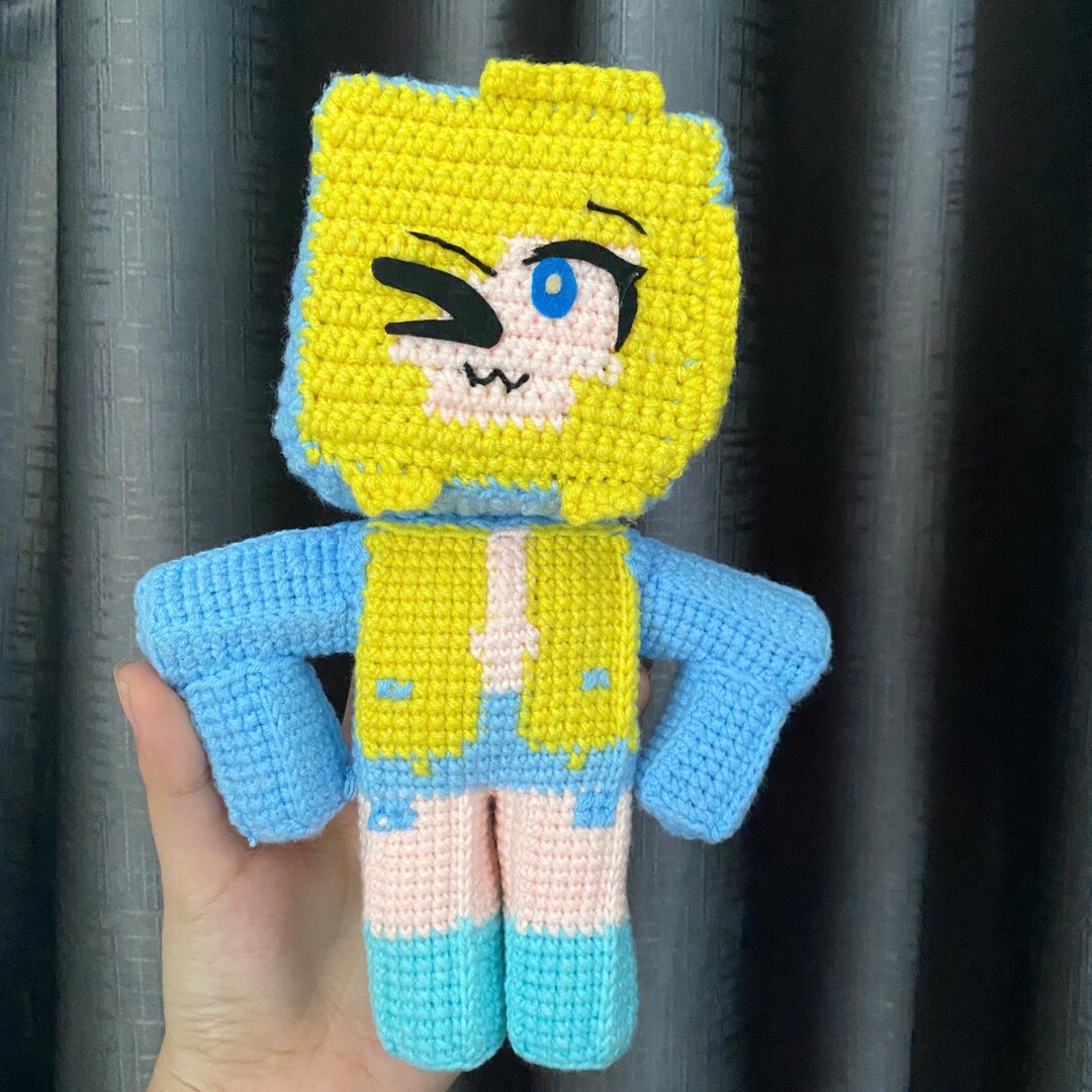 ROBLOX Doll Crochet, Handmade Roblox Characters, Amigurumi Doll, Unique ...