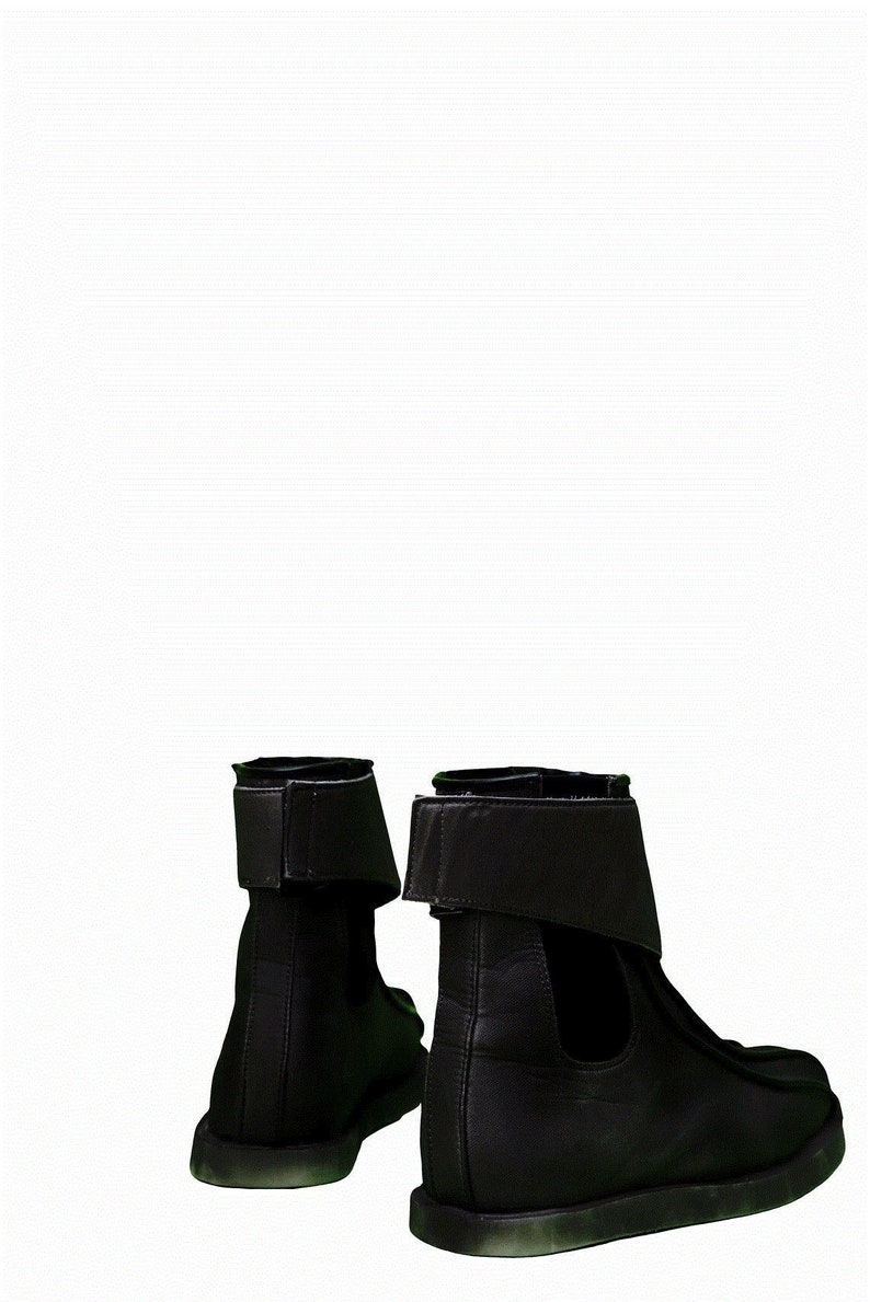 Boba Fett Shoes, Mandalorian Costume Boots, Star War Dark Gray Waxed ...