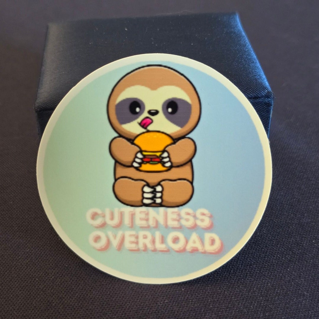 Sloth Vinyl Sticker. Cuteness Overload Sticker - Etsy