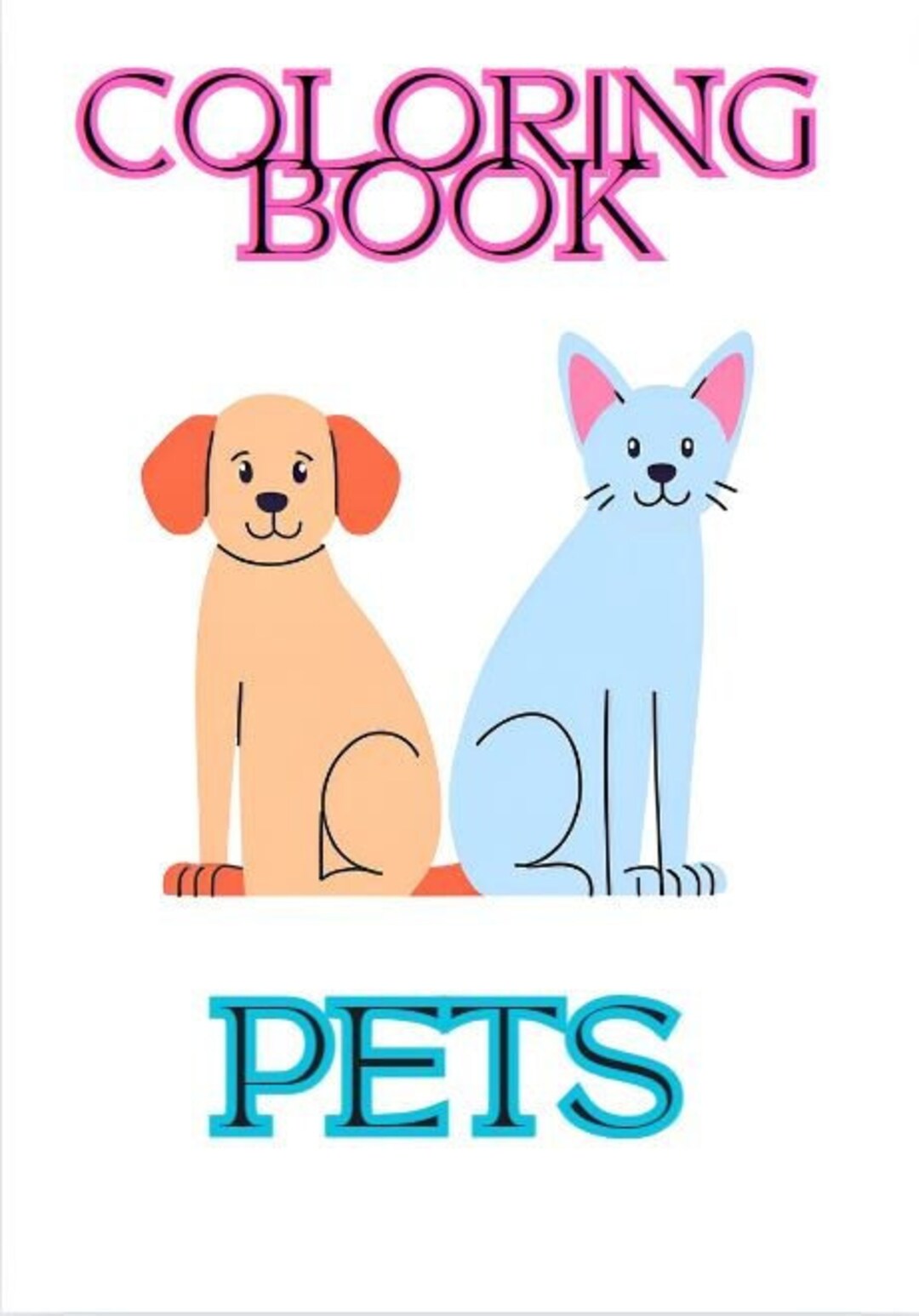 Coloring Book Pets - Etsy