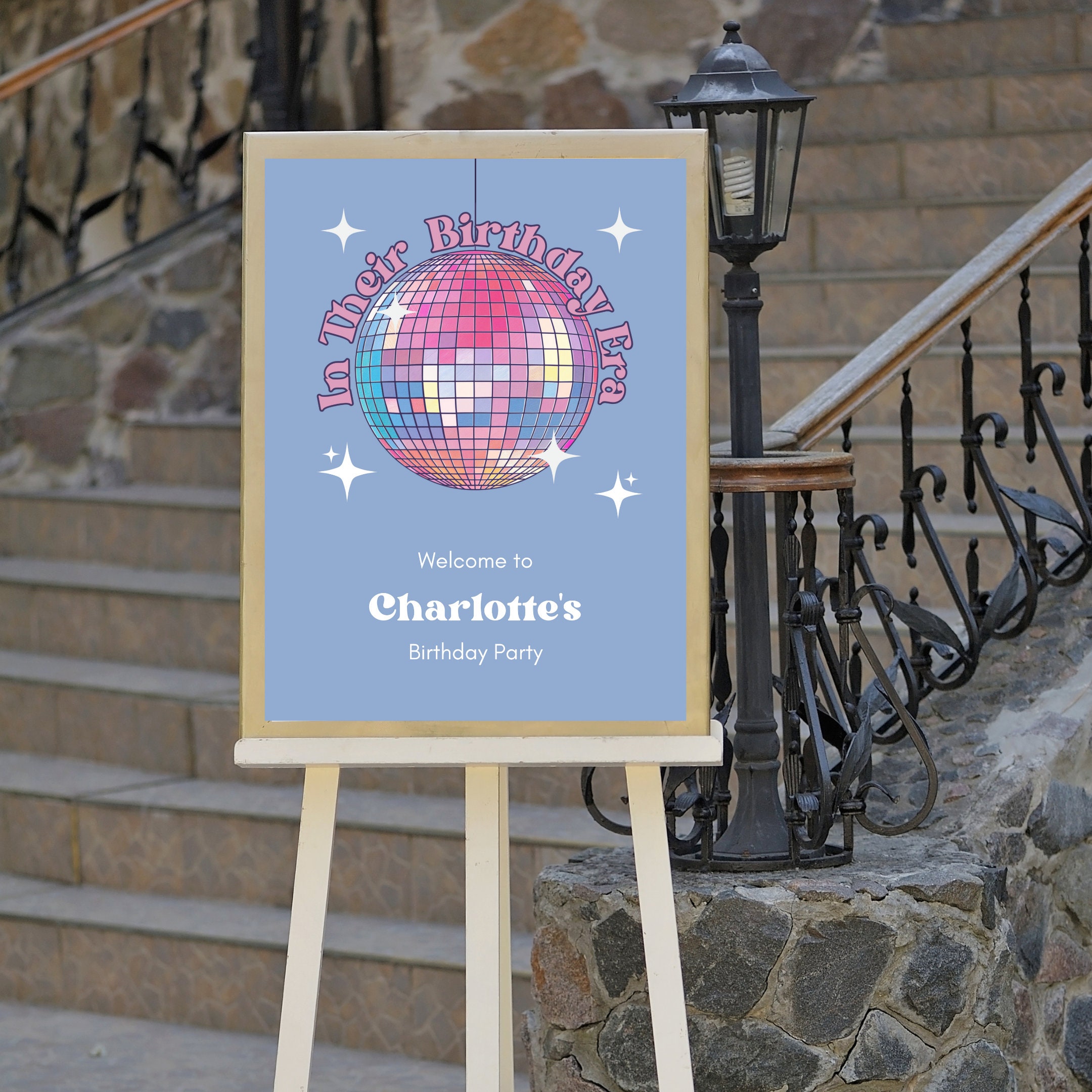 In Their Birthday Era Welcome Sign, Eras Party Sign, Editable Birthday ...