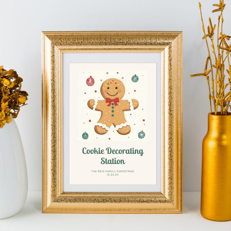 Printable Cookie Decorating Station Sign for Christmas Party ...