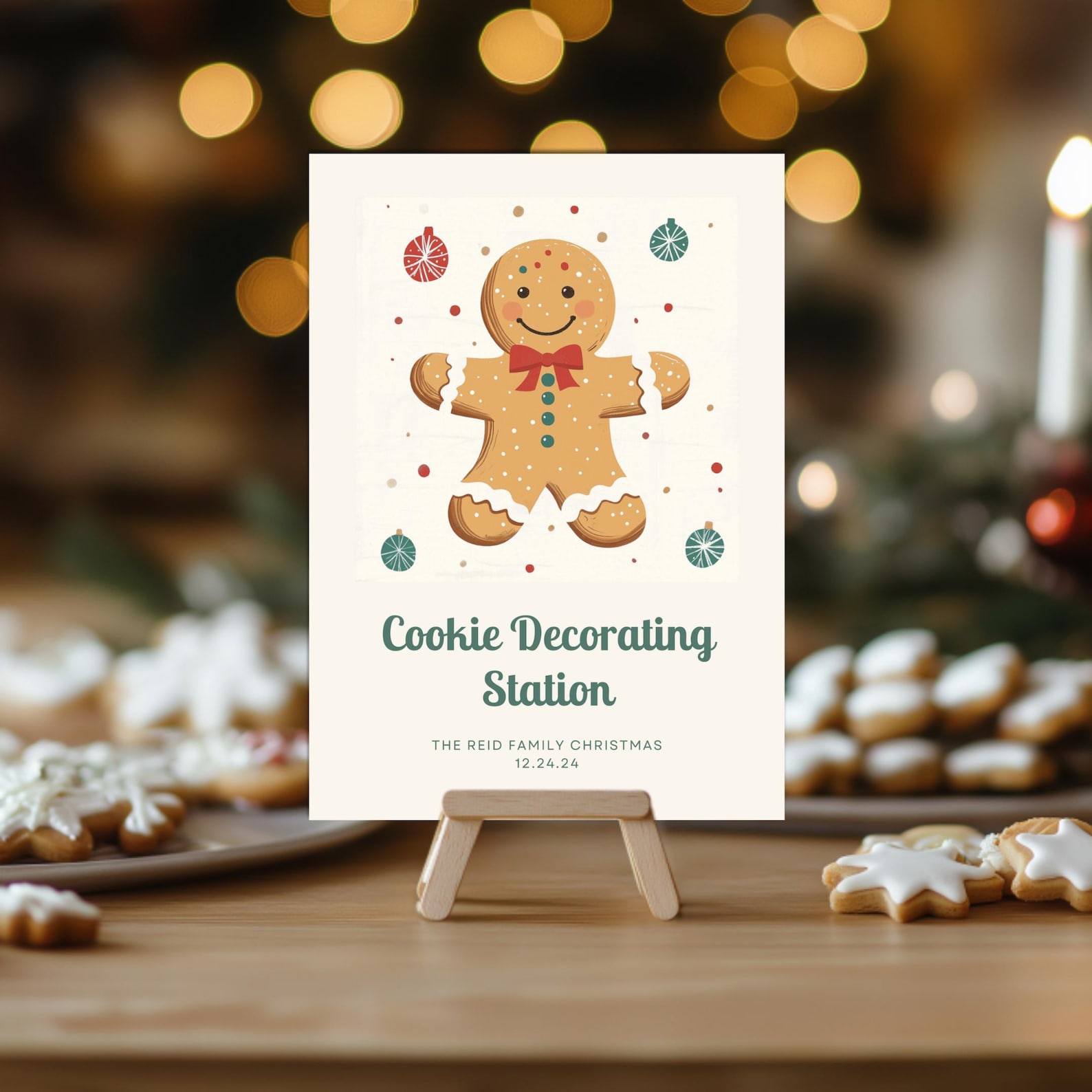 Printable Cookie Decorating Station Sign for Christmas Party ...