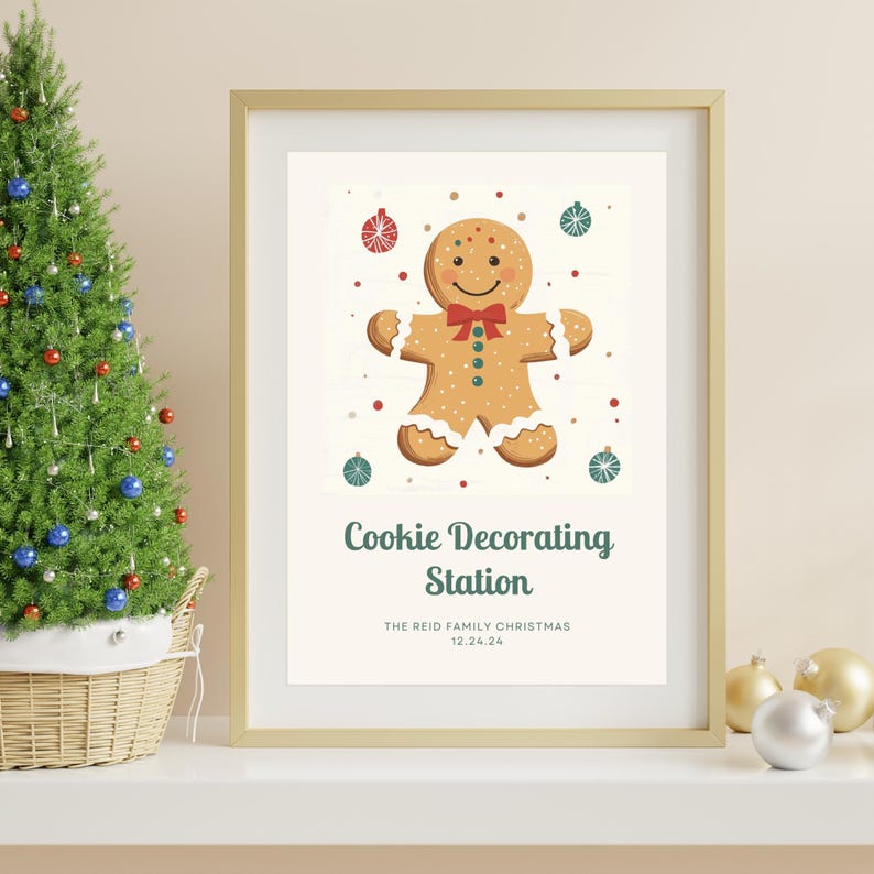 Printable Cookie Decorating Station Sign for Christmas Party ...
