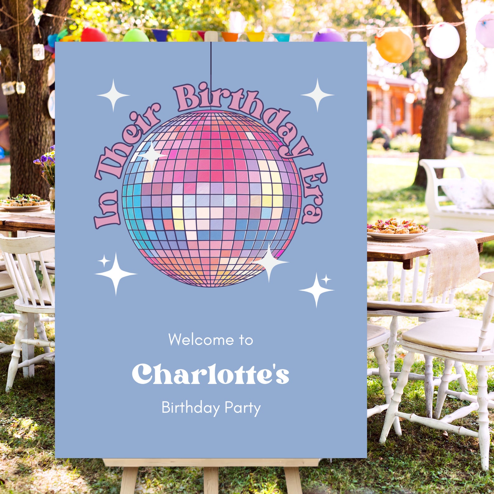 In Their Birthday Era Welcome Sign, Eras Party Sign, Editable Birthday ...