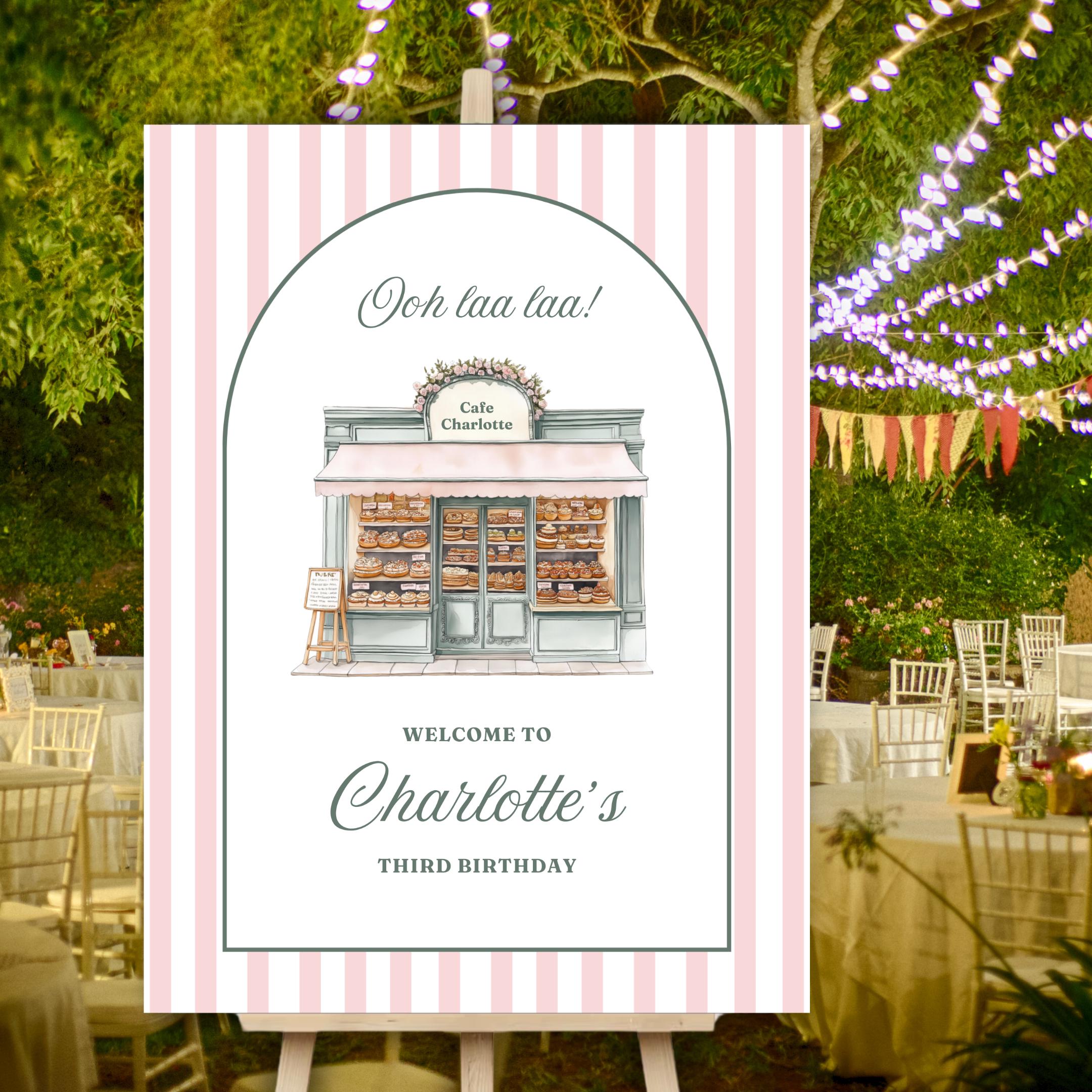 French Patisserie Welcome Sign , Printable Paris Bakery Decor for ...