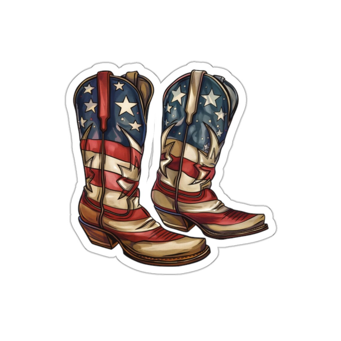 Cowboy Boots Sticker, Country Western Sticker, Rodeo Sticker, Americana ...