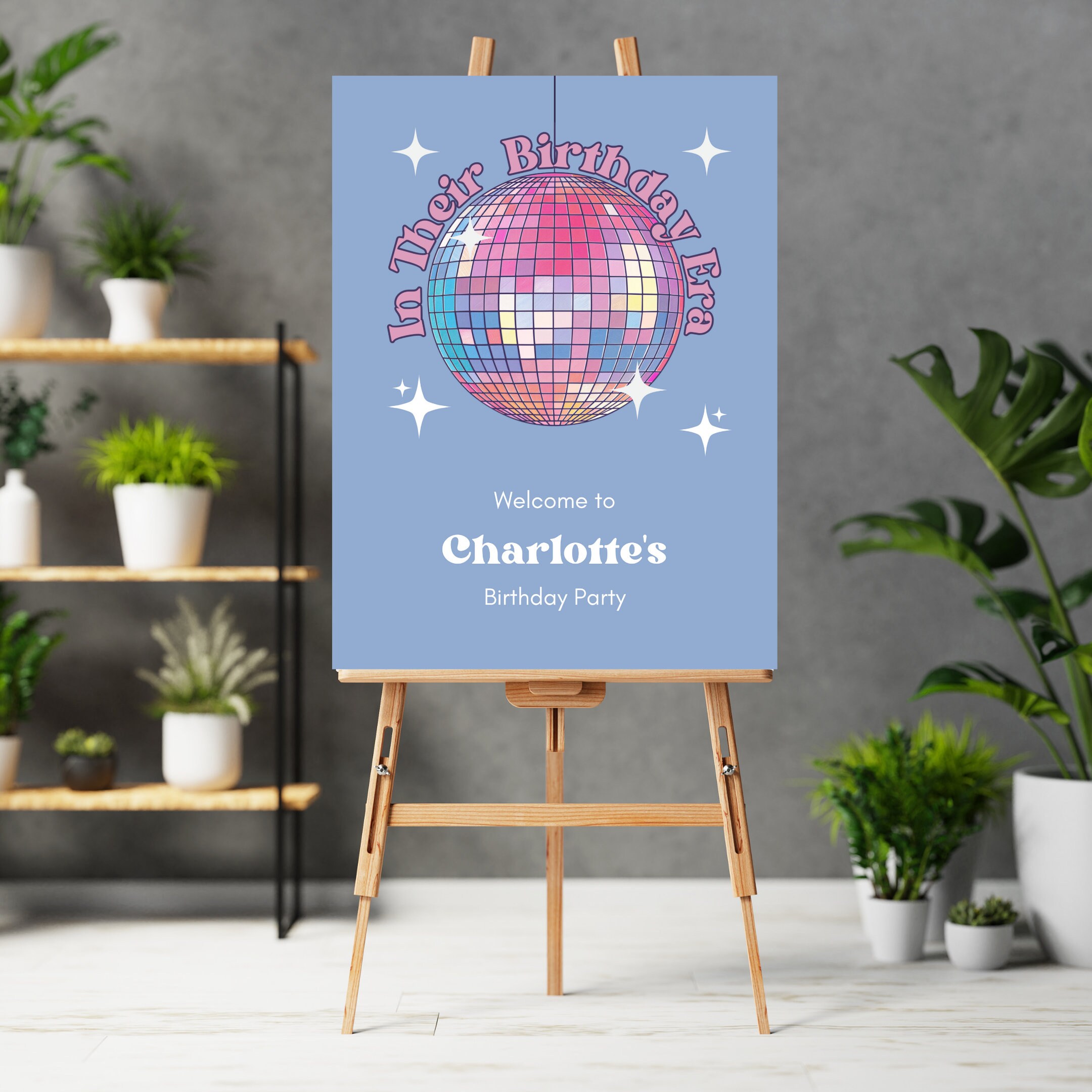 In Their Birthday Era Welcome Sign, Eras Party Sign, Editable Birthday ...