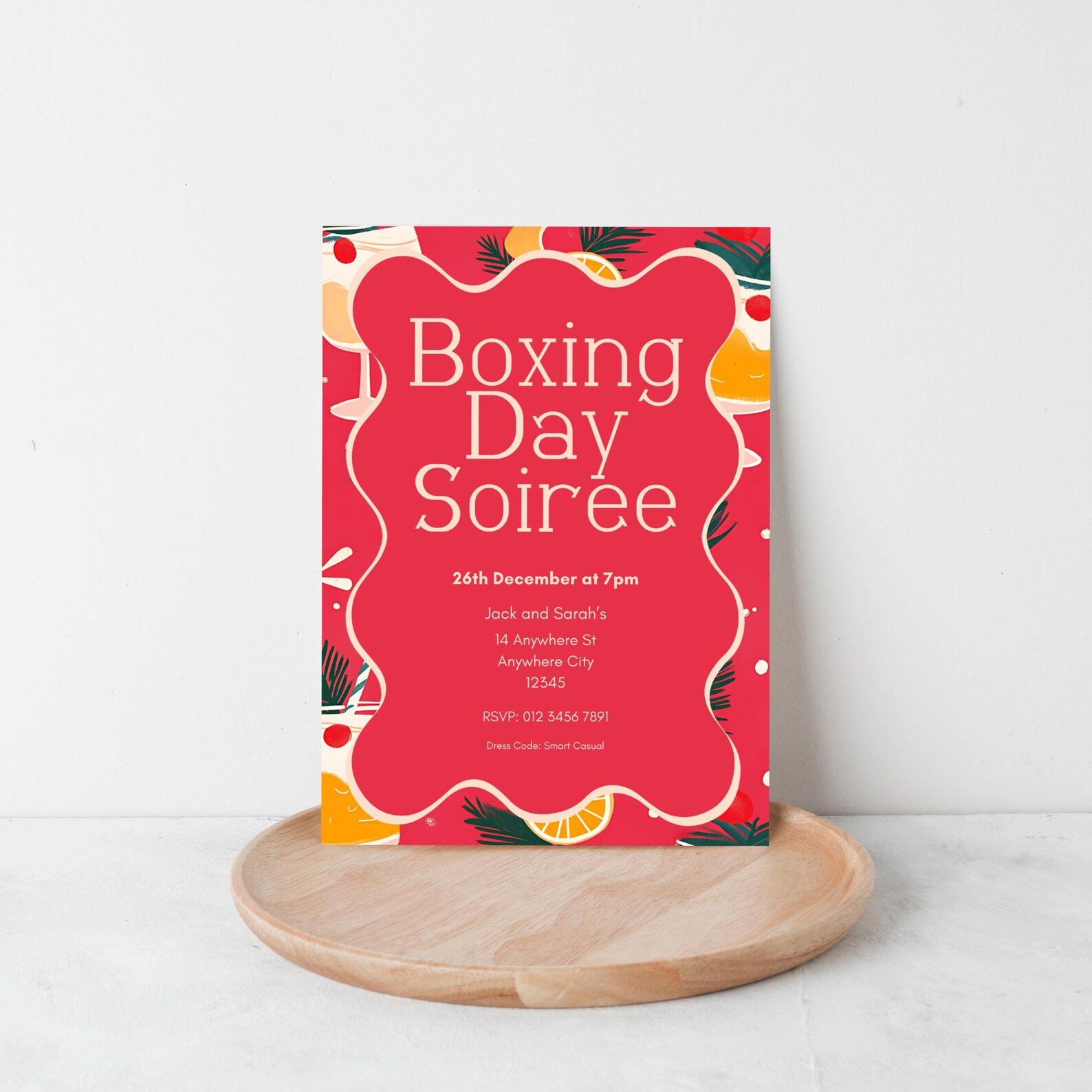 Boxing Day Invitation, Printable Christmas Boxing Day Invite, Boxing ...