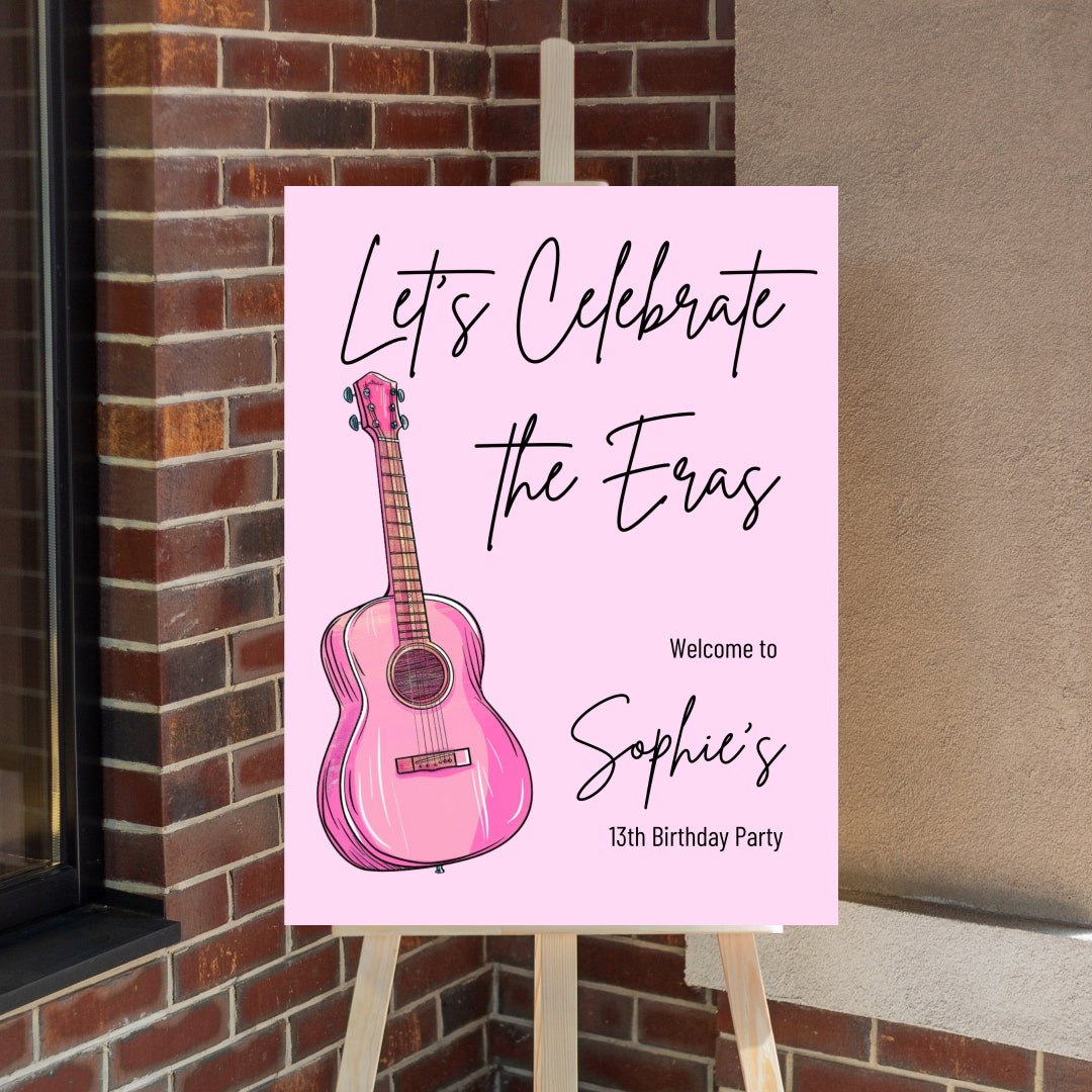 In Her Era Welcome Sign, Eras Party Welcome Sign, Eras Birthday Sign ...