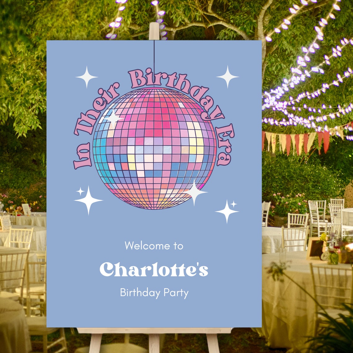 In Their Birthday Era Welcome Sign, Eras Party Sign, Editable Birthday ...