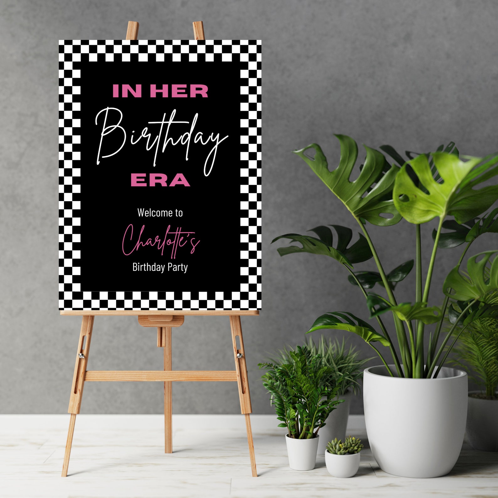 In Her Era Birthday Welcome Sign, Editable Eras Party Welcome Sign ...